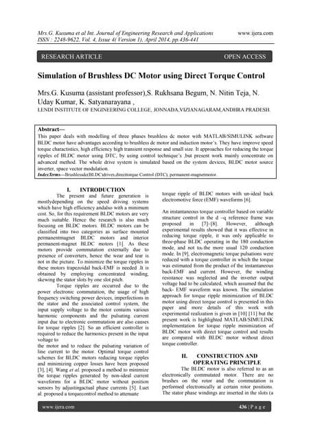 Performance Of Six Pulse Line Commutated Converter In Dc Motor Drive Application Pdf