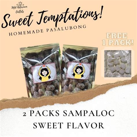 Sweetened Tamarind Sampaloc 2 Packs With 1 Free Small Pack Macapuno From Malvar Batangas