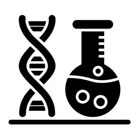 Premium Vector Science Glyph Solid Black Illustration