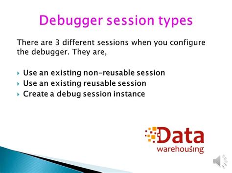 Debugger Session Types Informatica Debugger Session Types Informatica