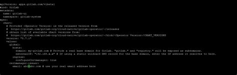 while installing the gitlab ce in openshift using gitlab operators i am