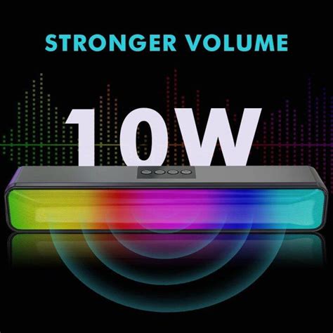 Popcorn Rgb Bluetooth Computer Speaker Hifi Sound Gaming Portable Desk Speaker Soundbar Lazada Ph