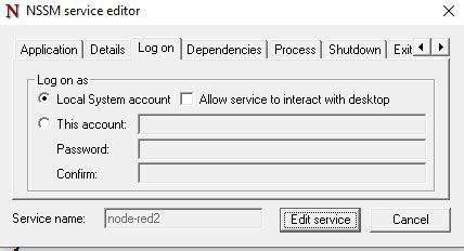 Running As A Service On A Windows OS General Node RED Forum