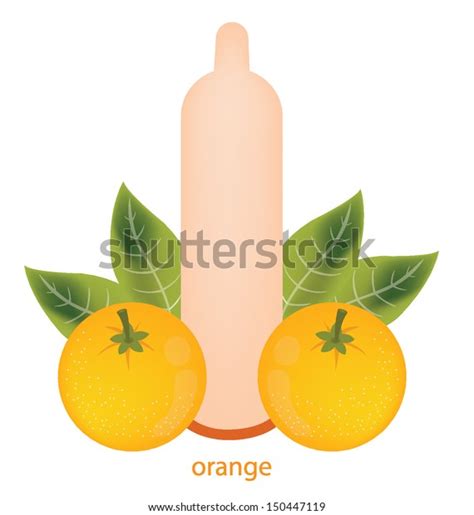 Orange Sex Penis Symbol Condom Vector Stock Vector Royalty Free 150447119 Shutterstock