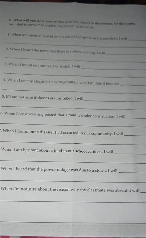 B What Will You Do To Ensure That What You Report Or The Reasons For