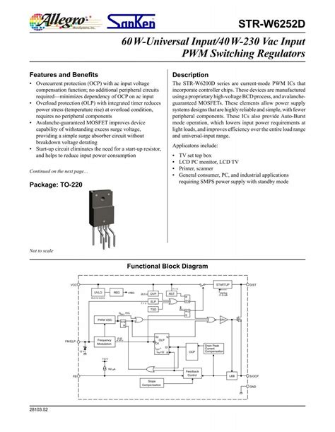 W Universal Input W Vac Input PWM Switching Regulators