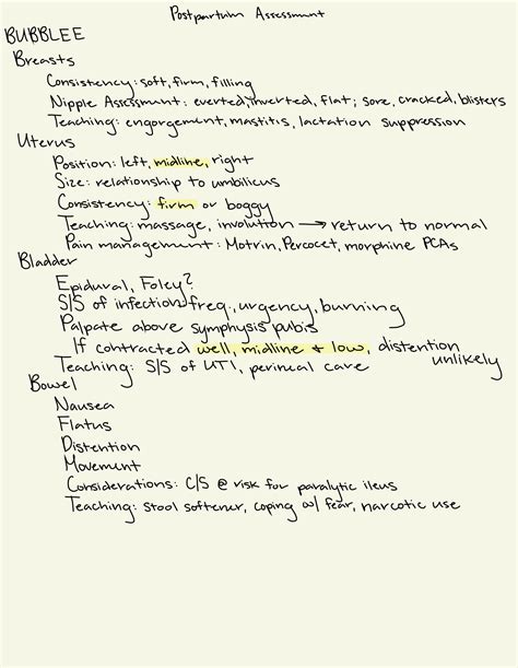 Solution Postpartum Assessment Studypool