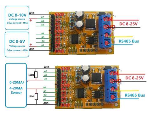 Module With Adc Converter And Rs485 Modbus Rtu Interface Kamami On