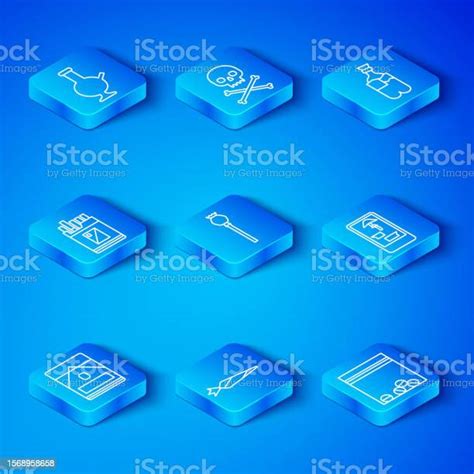 세트 라인 담배 팩 상자 아편 양귀비 마리화나 조인트 전화로 온라인으로 마약 구매 마리화나 흡연 봉 열린 담배 유리 봉 및 아이콘의 비닐 봉지 벡터 0명에 대한 스톡 벡터