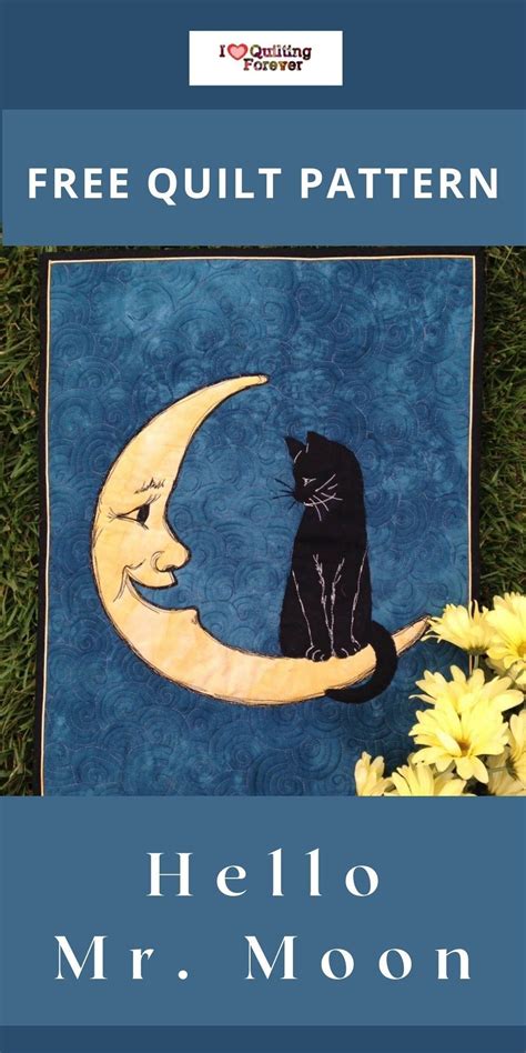 Free Quilt Pattern Hello Mr Moon Quilt