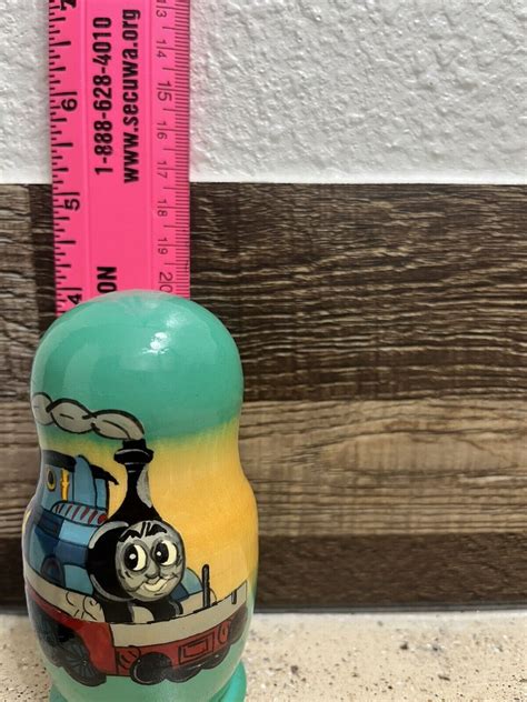 Thomas The Train And Friends Wooden Russian Nesting Dolls Matreshka Hand