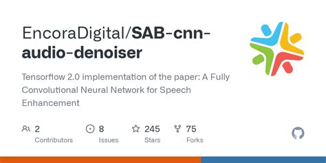 github encoradigital sab cnn audio denoiser tensorflow 2 0 implementation of the paper a