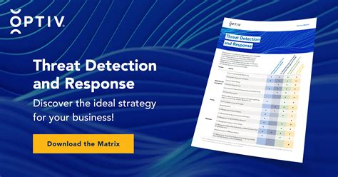 Optiv Managed Threat Detection And Response Service Matrix Optiv Optiv Managed Threat Detection And Response Service Matrix Optiv