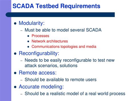 Ppt A Testbed For Secure And Robust Scada Systems Powerpoint