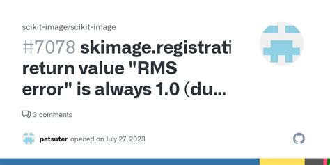 Skimageregistrationphasecrosscorrelation Return Value Rms Error