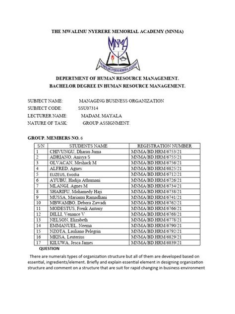 Mbo Group No 6 Edited Download Free Pdf Organizational Structure Organizational Behavior