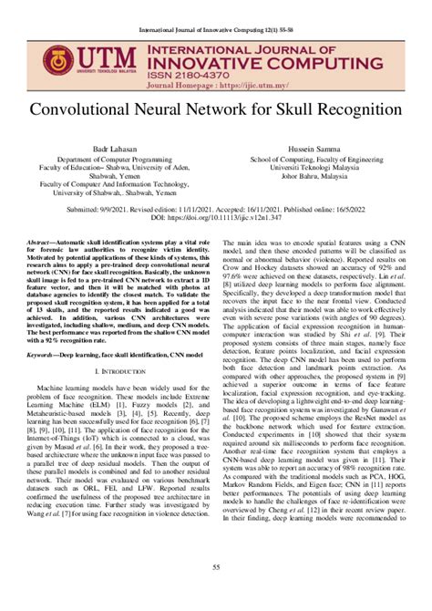Pdf Convolutional Neural Network For Skull Recognition