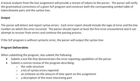 Giving The Classes For A Slp Straight Line Program