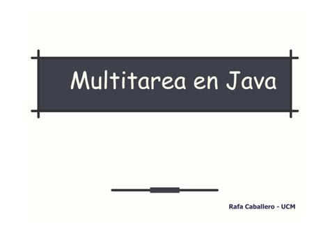 Multitarea En Java