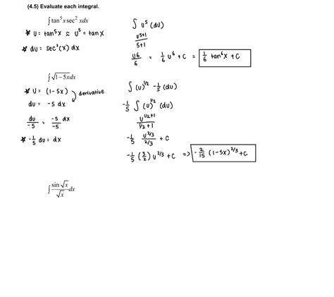 solved i need help with evaluating each indefinite integral