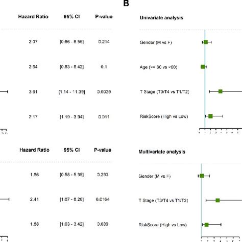 Results Of The Univariate And Multivariate Cox Regression On The Os In