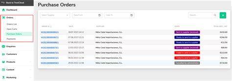 manage purchase orders promotron solutions a s