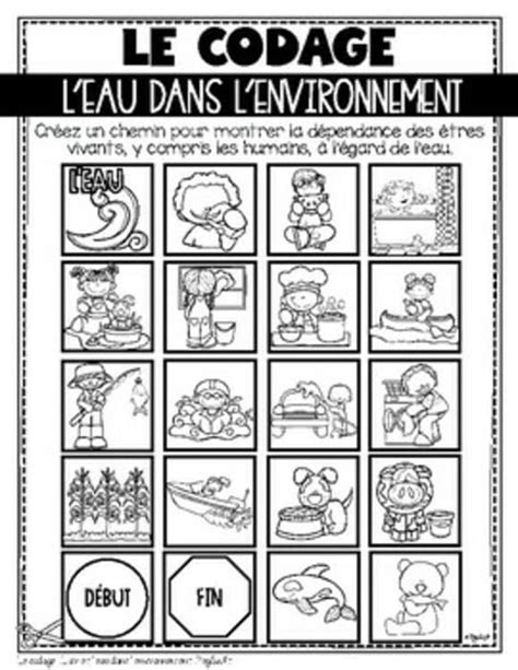French Science Coding Air And Water In The Environment Tpt