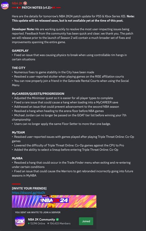 nba 2k24 patch notes v1 2 r nba2k