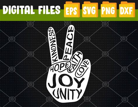 Unity Day 2022 Svg Anti Bullying Peace Sign End Bullying Or Inspire