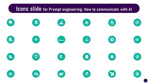 Icons Slide For Prompt Engineering How To Communicate With Ai Ai Ss Ppt Template