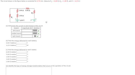 Solved The Circuit Shown In The Figure Below Is Connected Chegg