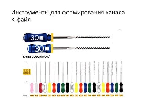 Эндодонтический инструментарий (тема 10) - презентация онлайн
