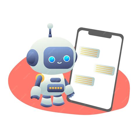 Premium Vector Chatbot Or Artificial Intelligence Robot Application Concept Of Conversation