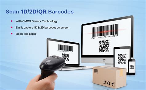 handheld usb barcode scanner wired qr code scanner with