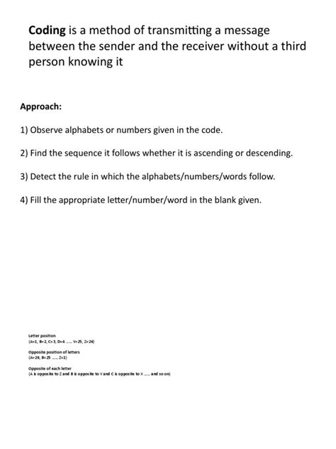 coding decoding pdf