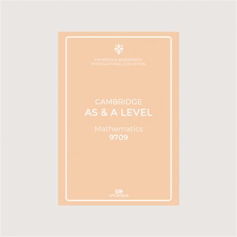 Cambridge As And A Level Mathematics 9709 May June Oncampus Private Candidate