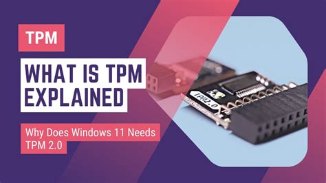 What Is Tpm Trusted Platform Module Explained Why Windows 11 Needs