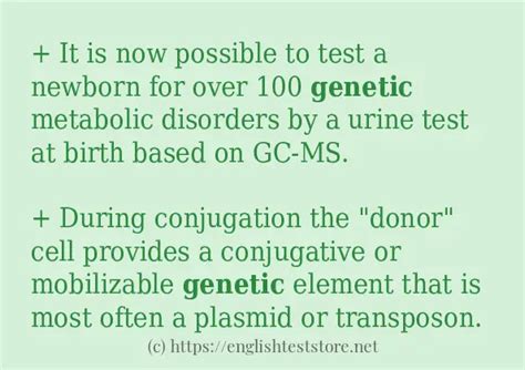 Genetic Sentence Examples Englishteststore Blog