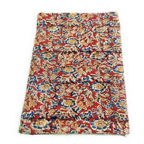 Multicolor Block Printed Kalamkari Cotton Fabric Multicolour At Rs 85