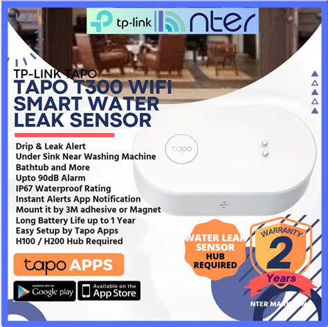 Tp Link Tplink Smart Water Leak Alarm Sensor Ip Weatherproof Drip Leak Detection Apps Notice