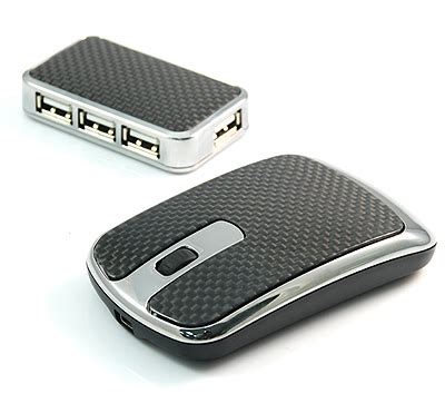 Carbon Fiber Usb Gift Set Carbon Fiber Wired Mouse Carbon Fiber Mouse Carbon Fiber Hub