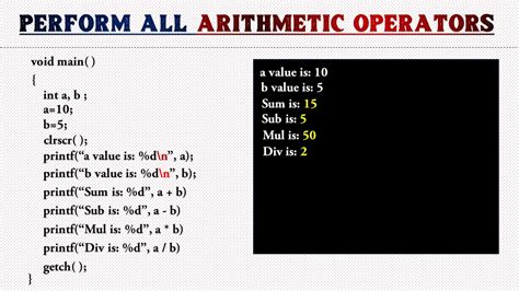 All Arithmetic Operations Programs In C Lang Telugu 3 Programs Computers Adda