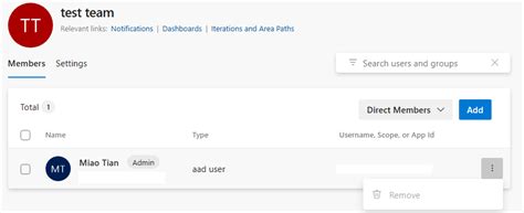 Azure Devops Cant Remove Aad User From Team Stack Overflow