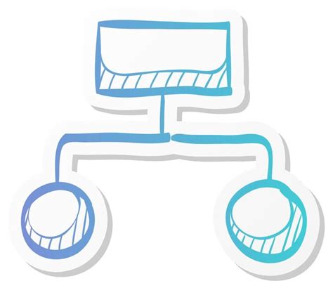 계층 구조 다이어그램 프리미엄 벡터