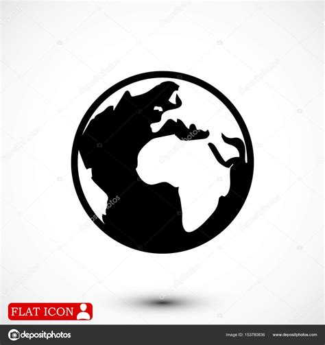 Simple globe icon Stock Vector by ©SimVA 153780836