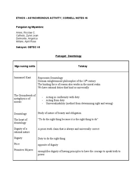 cornell notes kant pdf noumenon immanuel kant