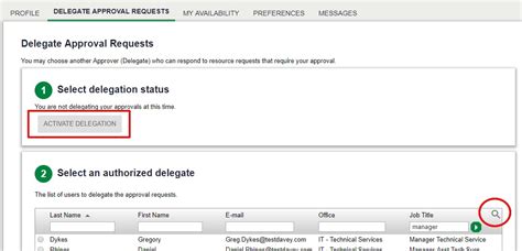 Delegate Approvals System Access Manager