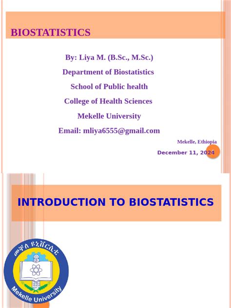 1 Introduction To Biostatistics Pdf Level Of Measurement Statistics