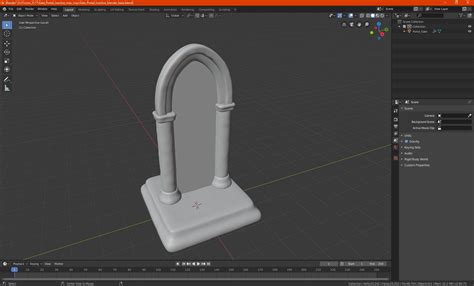 gate portal inactive 3d model 24 3ds blend c4d fbx max ma lxo
