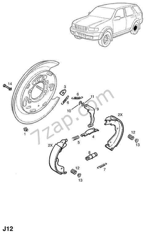 Kaufen Opel Frontera B Bremsbacken Hinten Und Bremsbelaege Teile Online